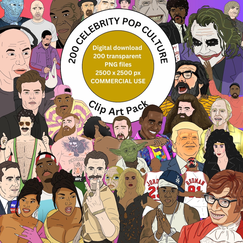 Celebrity Art - Etsy