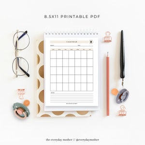 Printable Monthly Baby Calendar | DIY Baby Tracking Log Book | Feed Log ...