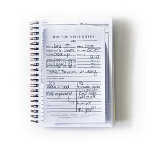 Doctor Visit STICKY NOTEPAD - Easily Track Doctor Visit Notes - Add-on ...