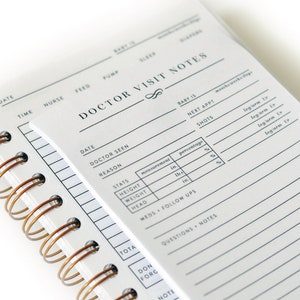 Doctor Visit STICKY NOTEPAD - Easily Track Doctor Visit Notes - Add-on ...
