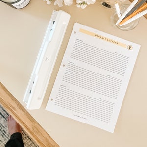 Printable Baby Monthly Letter Notes | DIY Baby Tracking Log Book | Feed ...