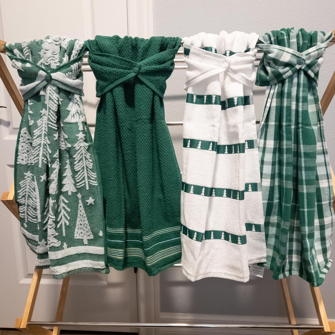 Christmas Tree Kitchen Dish Towel, Hanging Kitchen Towels, Towel for ...