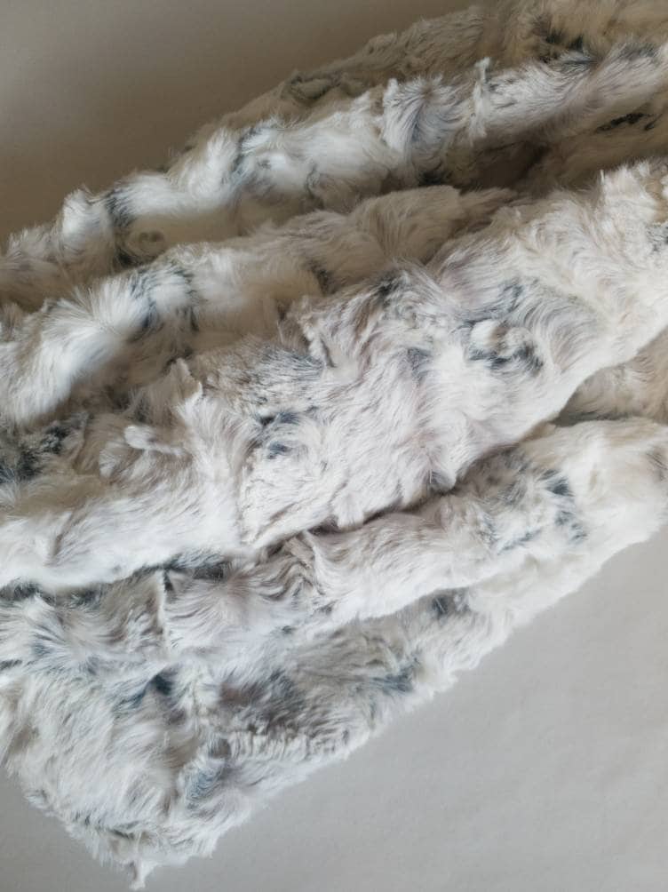 Snowy Owl Scarf, Soft Infinity Scarf, Animal Print Scarf, Faux Fur ...