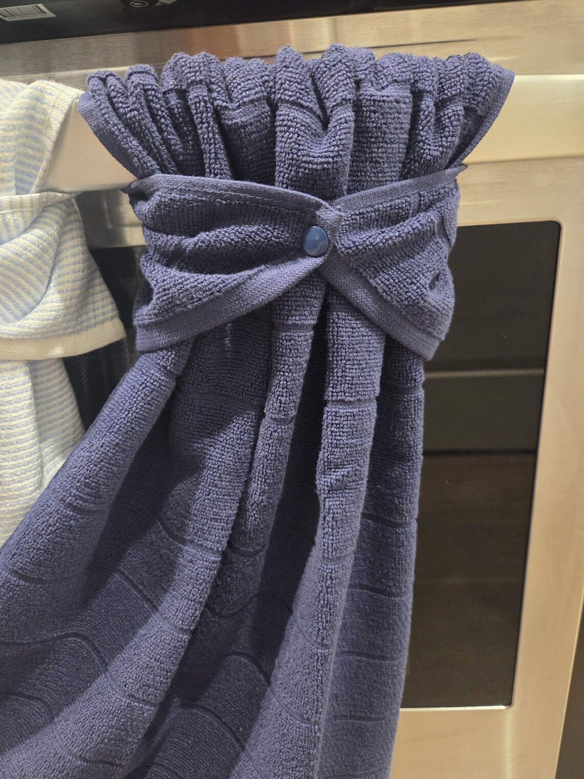 Blue Kitchen Dish Towels, Hanging Kitchen Towels, Towel for Oven ...