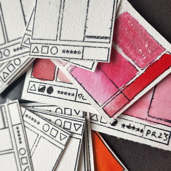 Watercolor Paint Squares - Etsy