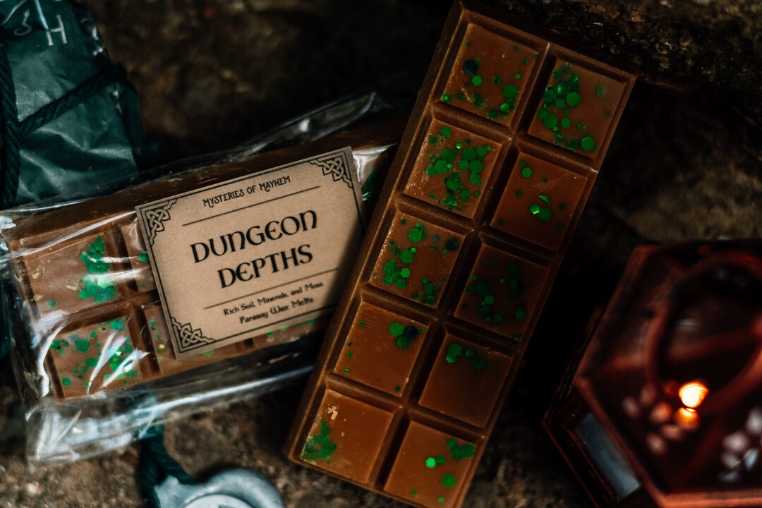 Dungeon Depths Wax Snap Bar Rich Soil, Minerals, and Moss Scented - Etsy