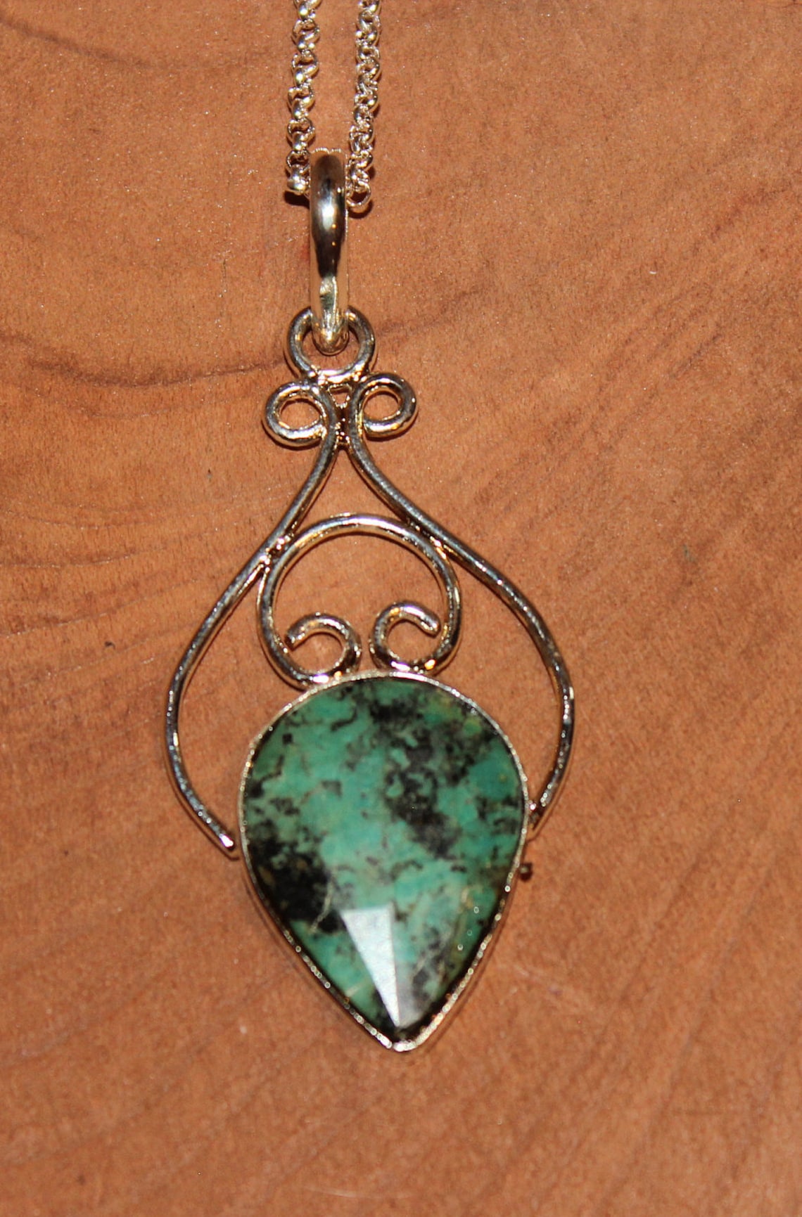 Genuine Turquoise Pendant Turquoise crafted pendant on a .925 | Etsy