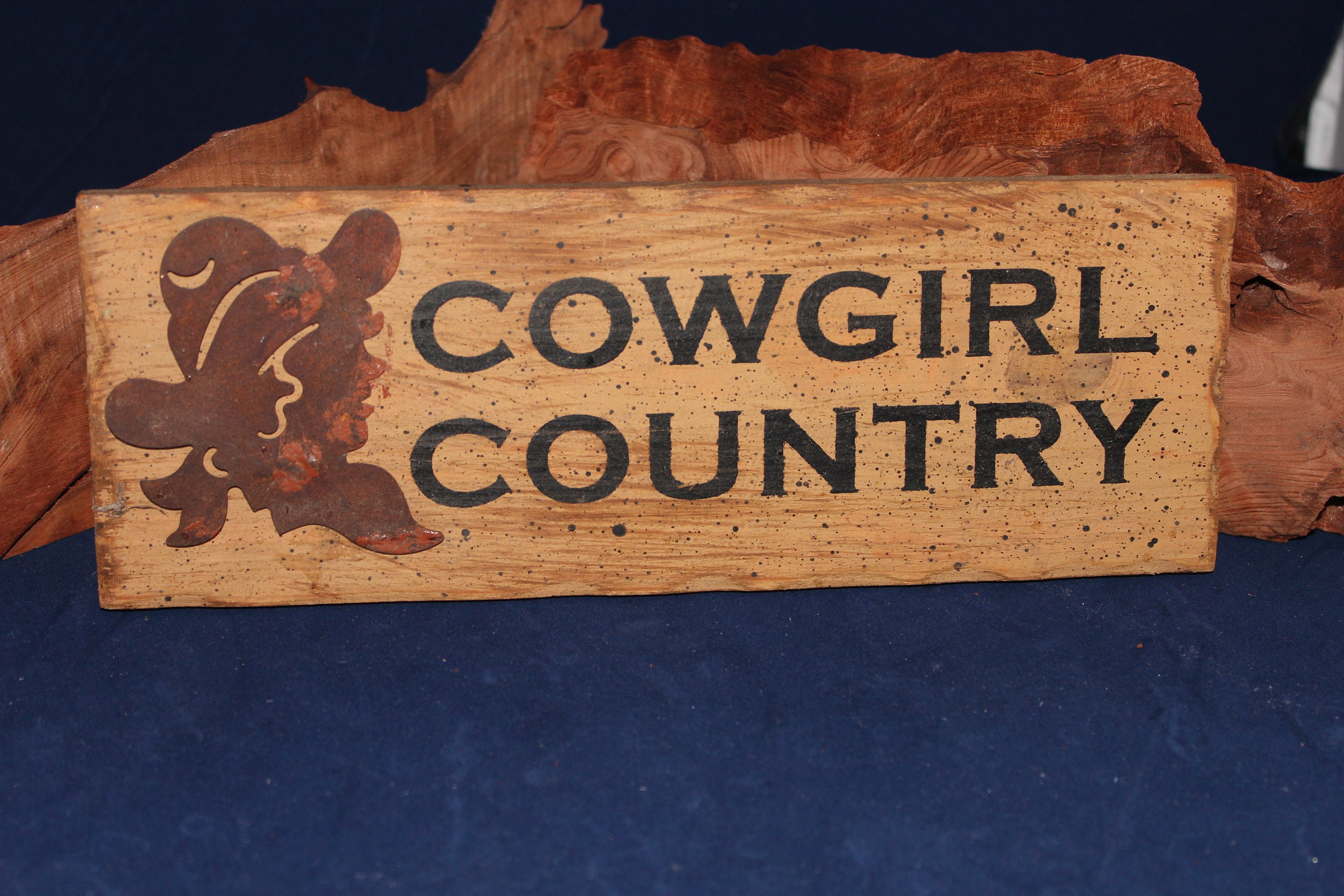 Cowgirl Sign Patriotic Wood Sign Cowboy Wisdom Man Cave | Etsy