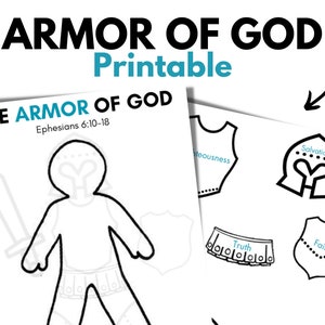 Armor of God Printable Bible Study Kids, Armor of God Craft, Sunday ...