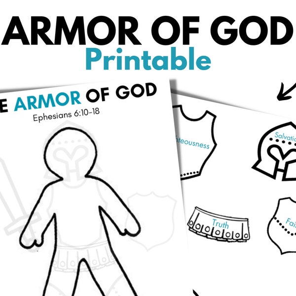 Armor of God Printable Bible Study Kids, Armor of God Craft, Sunday ...