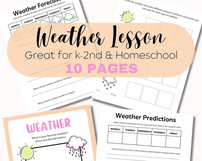 Science Activities : Weather Unit for Kindergarten, First Grade and ...