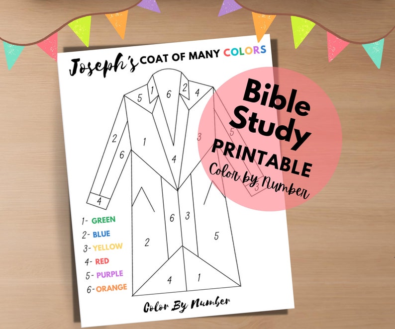 Joseph Coat of Many Colors, Bible Study for Kids, Sunday School Lesson ...