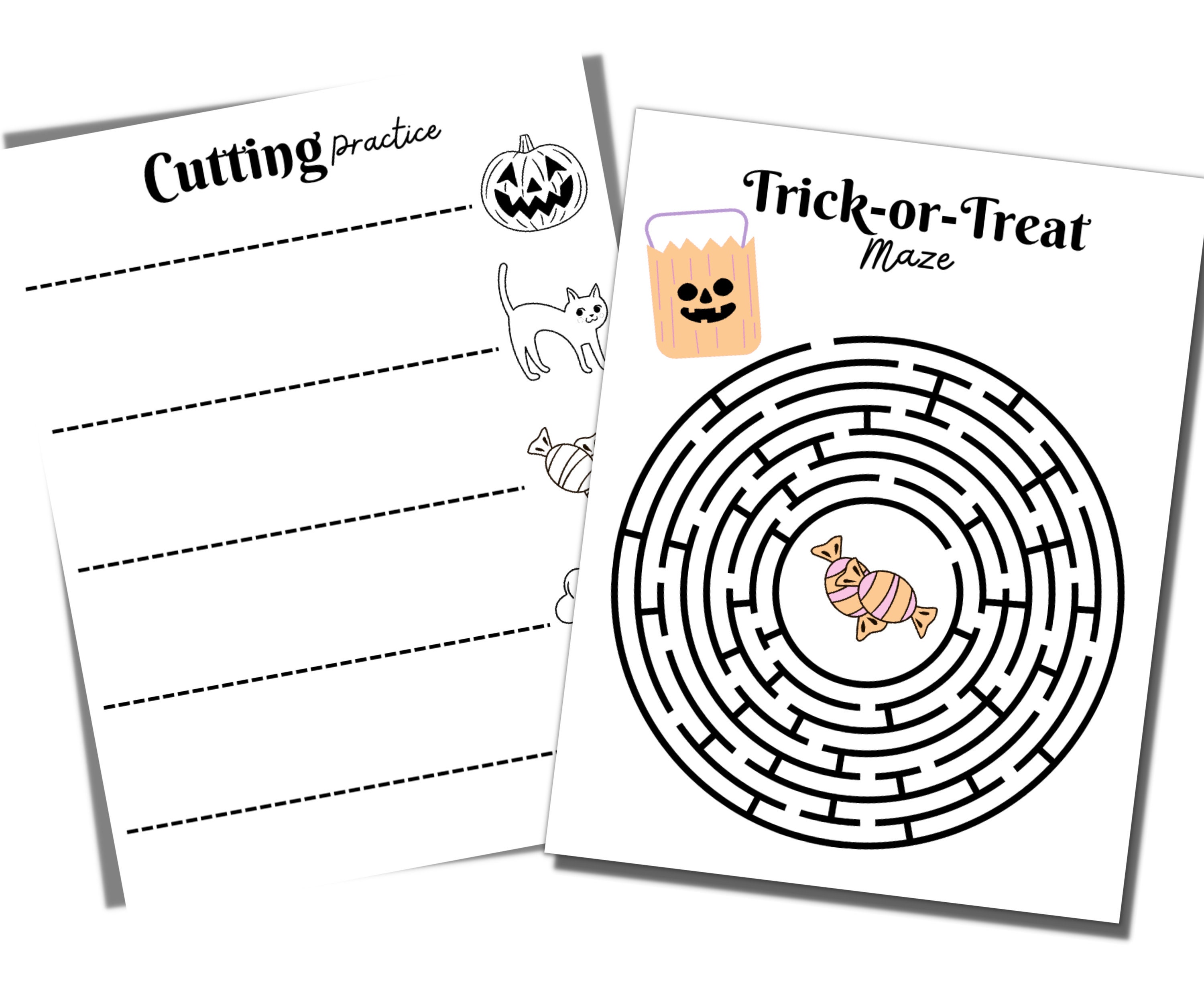 Halloween Activity Book, Halloween Games, Kids Preschool Halloween ...