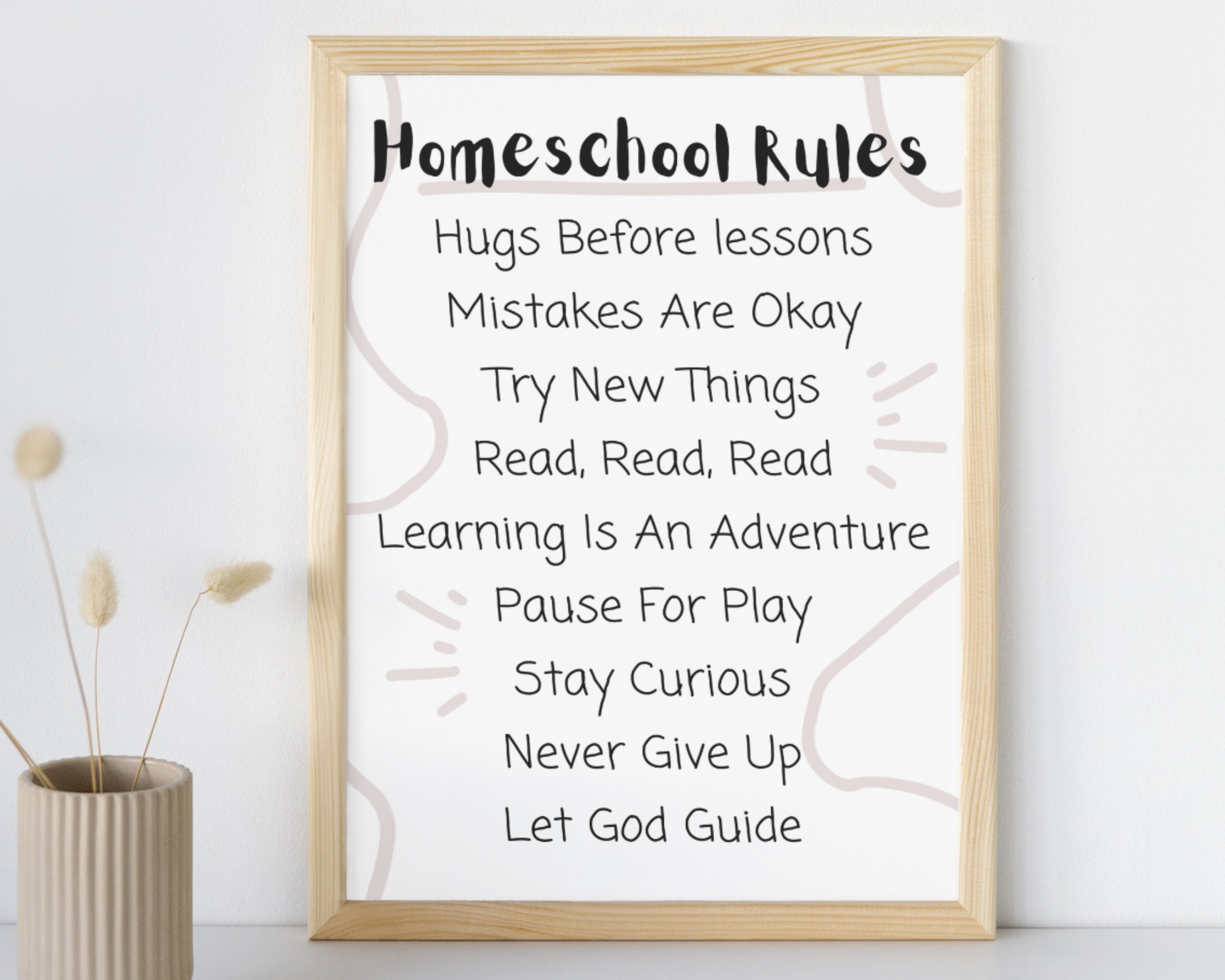 Homeschool Rules, Homeschool Poster, Homeschool Printable, Home ...