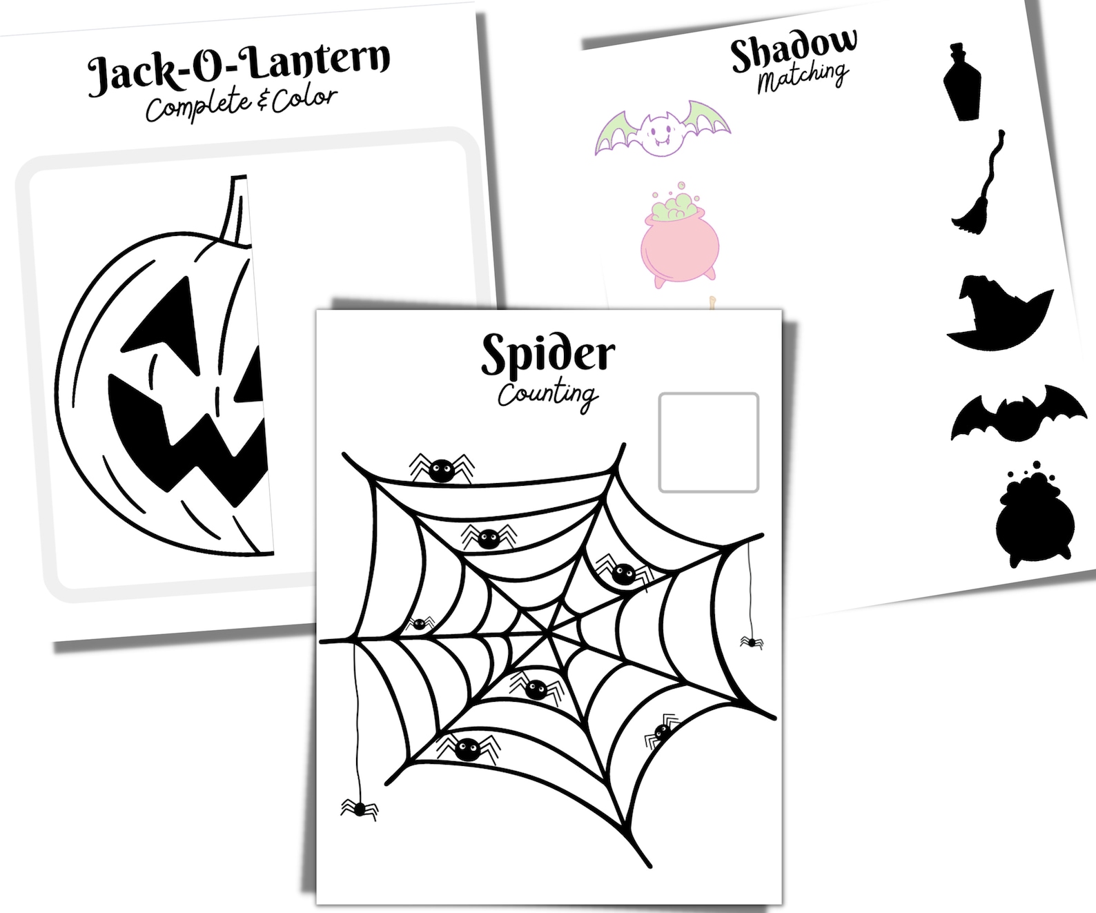 Halloween Activity Book, Halloween Games, Kids Preschool Halloween ...