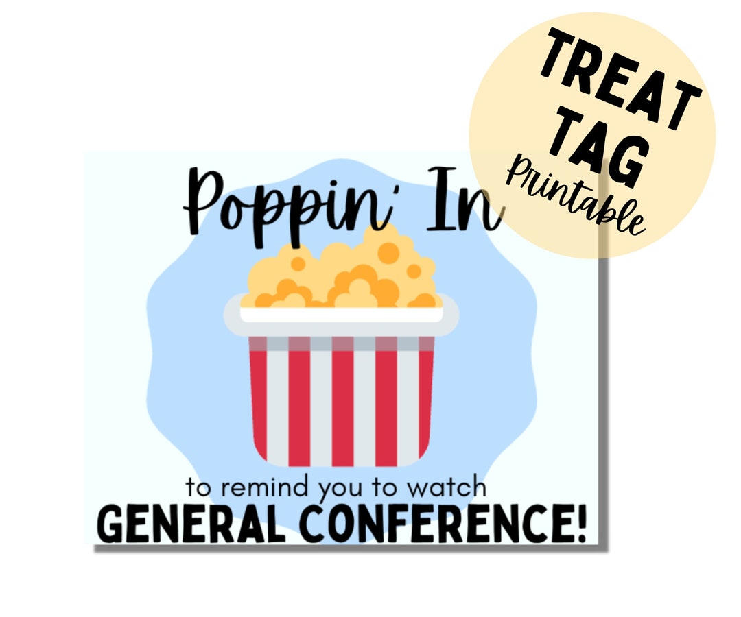 General Conference Reminders 2026, Treat Tag, Relief Society Reminder ...