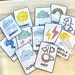 Weather Cards, Montessori Flashcards, Pre-school Cards, Rainbow ...