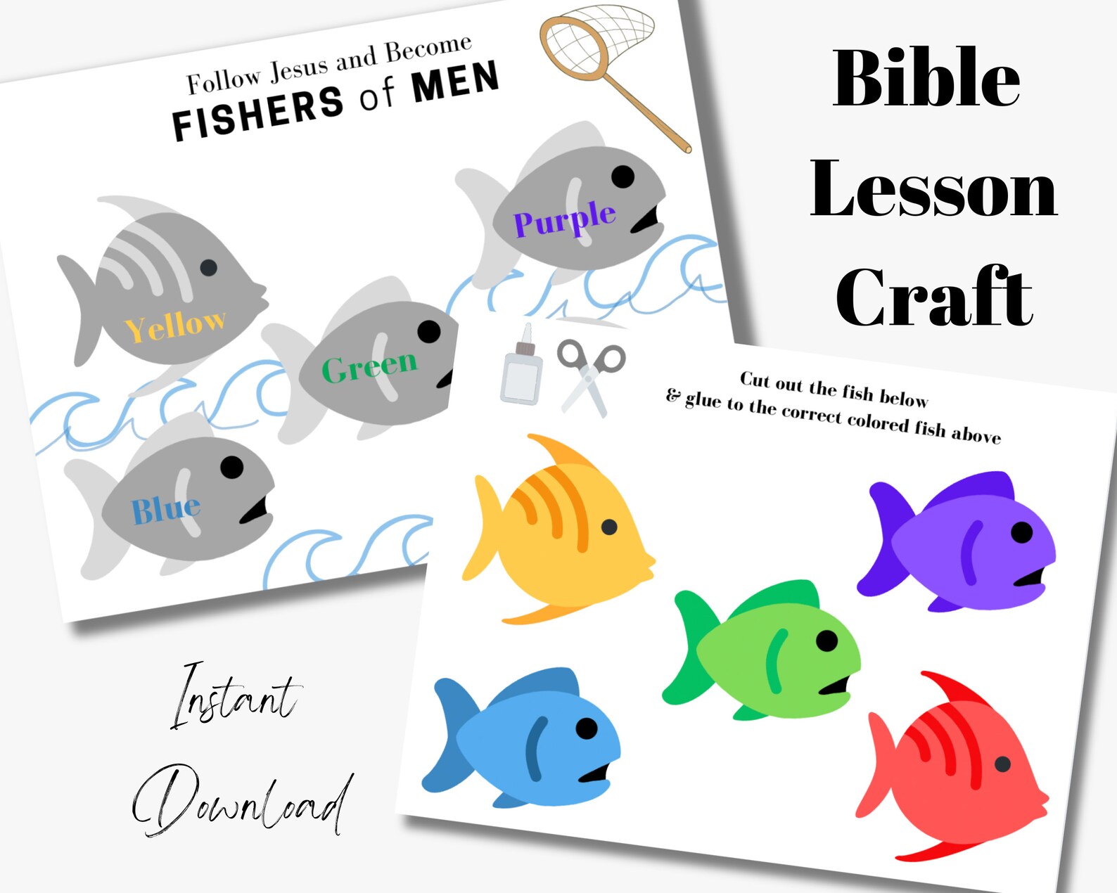 Fishers of Men Printable Bible Study Kids, Bible Story Craft, Sunday ...