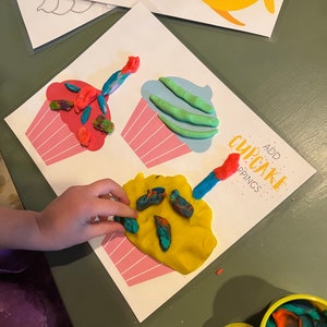 Play Dough Mats - Digital Download, Play Dough Activity, Montessori ...