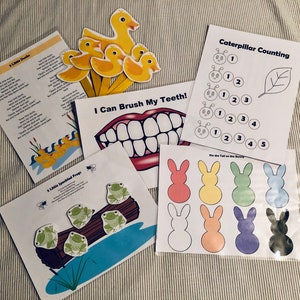 Preschool Learning Binder, Busy Book Printable, Toddler Busy Book ...