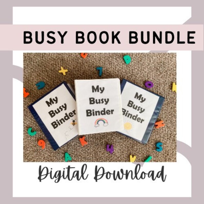 COMPLETE Busy Binder Printable 39 activities BUNDLE SET | Etsy