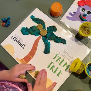 Play Dough Mats - Digital Download, Play Dough Activity, Montessori ...
