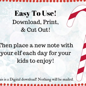 Elf on the Shelf Kit, Elf Notes Printable Christmas Digital Download ...