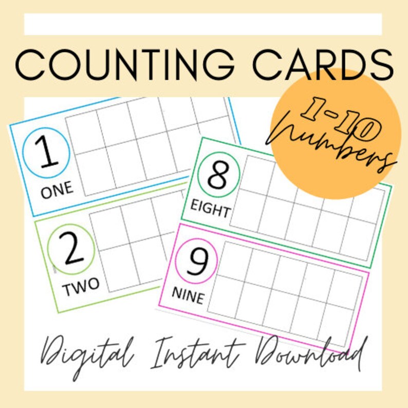 Counting Cards - Etsy