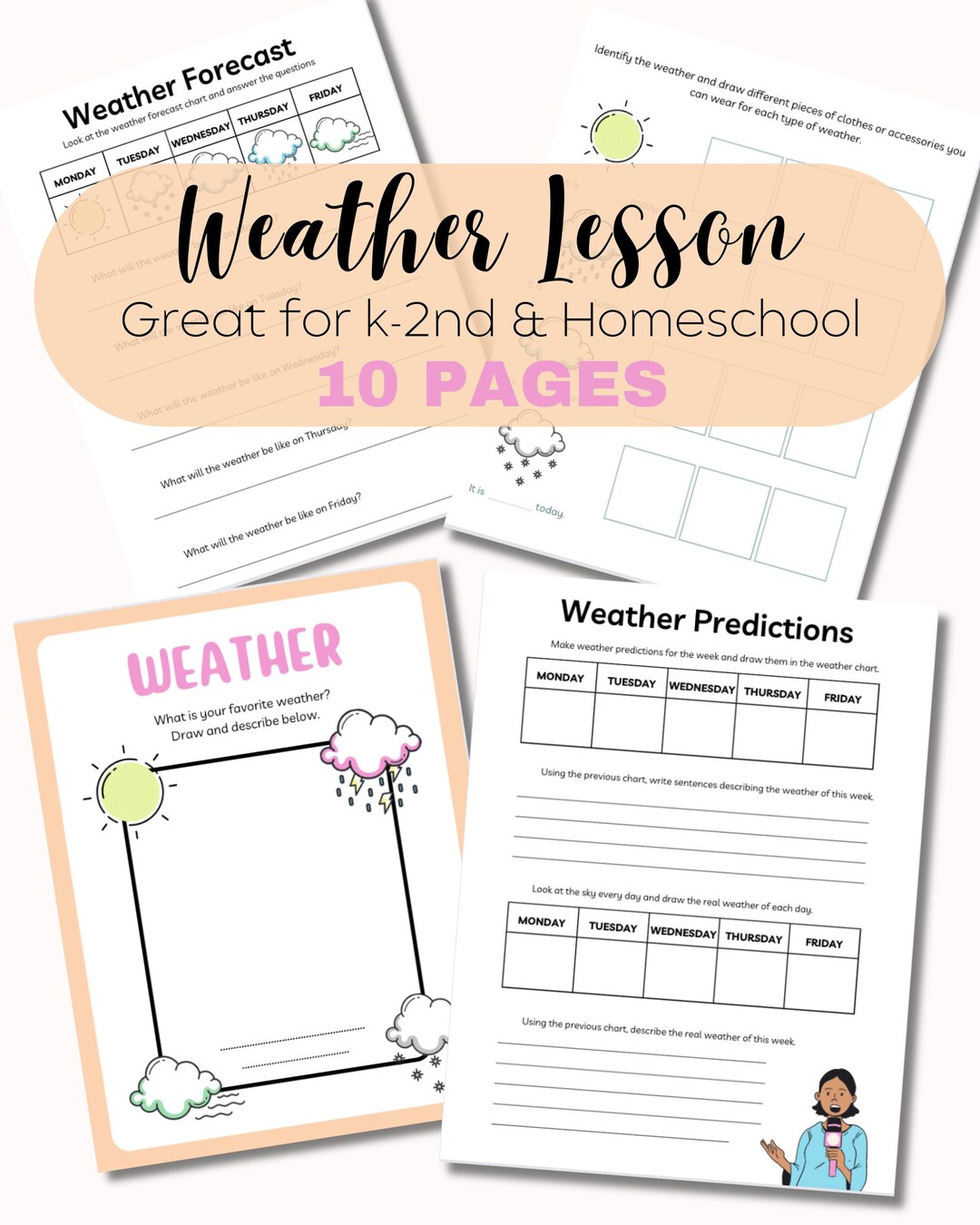 Weather Unit Study, Nature Study, Science Printable, Homeschool Science ...