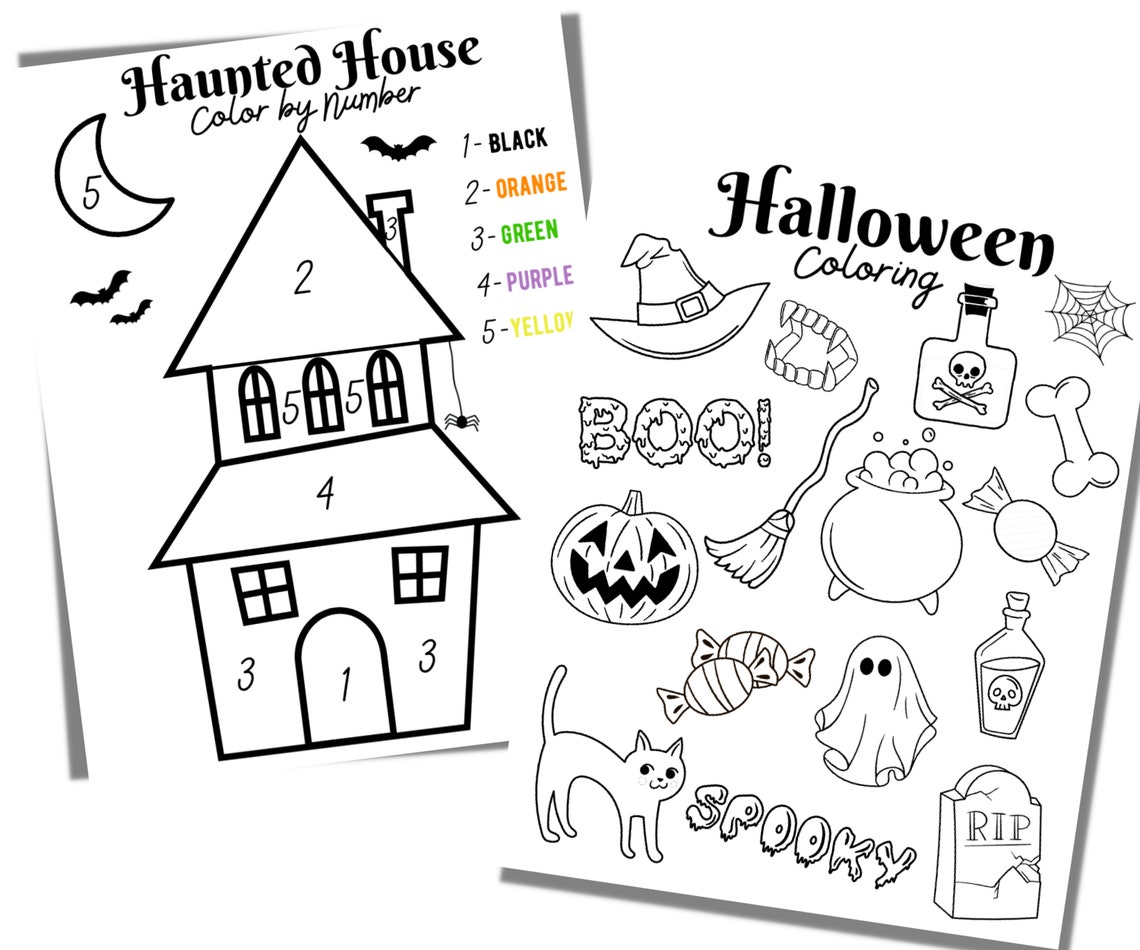 Halloween Activity Book, Halloween Games, Kids Preschool Halloween ...