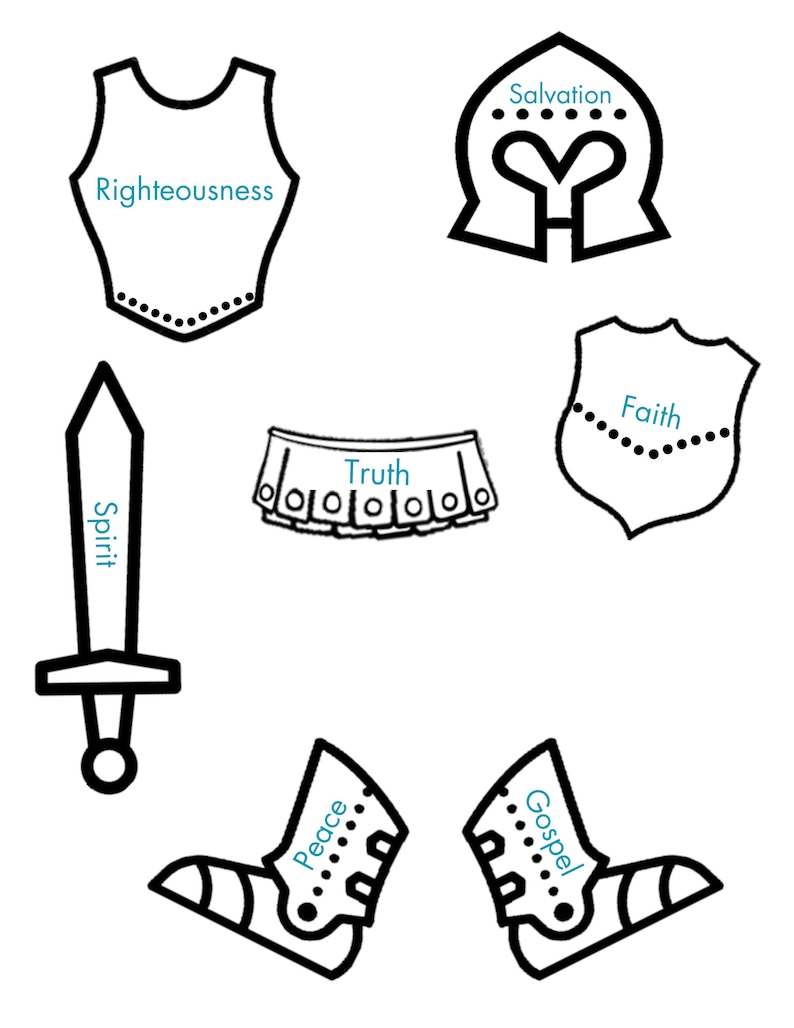 Armor of God Printable Bible Study Kids, Armor of God Craft, Sunday ...