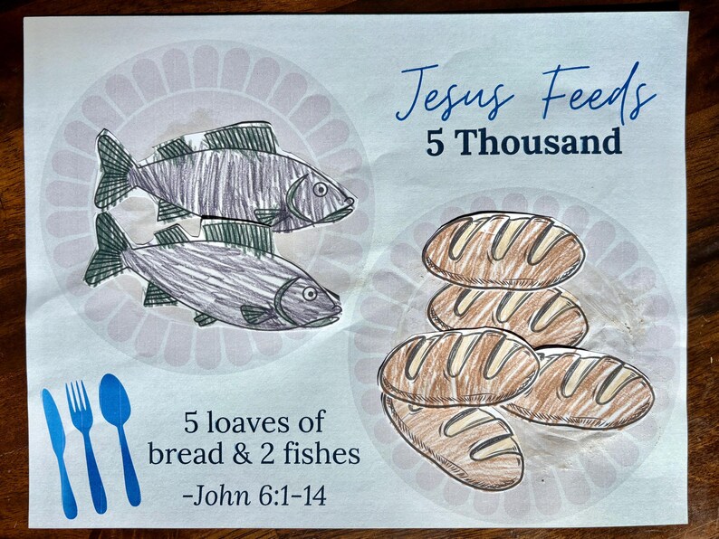 Jesus Feeds 5 Thousand Printable Bible Study Kids, Armor of God Craft ...