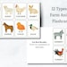 Farm Animal Flashcards for Kids, on the Farm Printable Flashcards ...