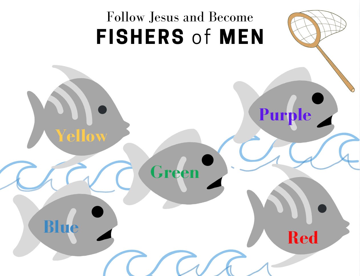 Fishers of Men Printable Bible Study Kids, Bible Story Craft, Sunday ...