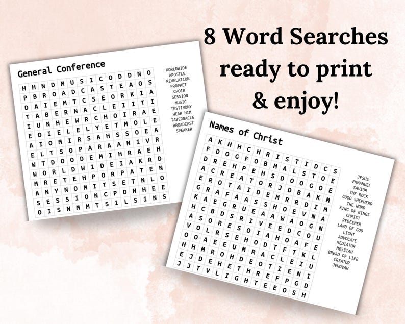 General Conference Packet for Kids Primary, 2025 General Conference ...
