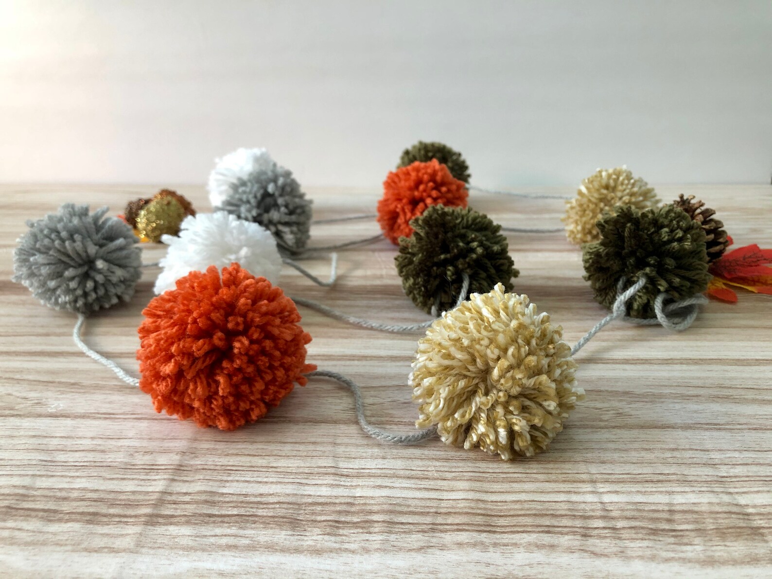 Fall Pom Pom Garland - Etsy