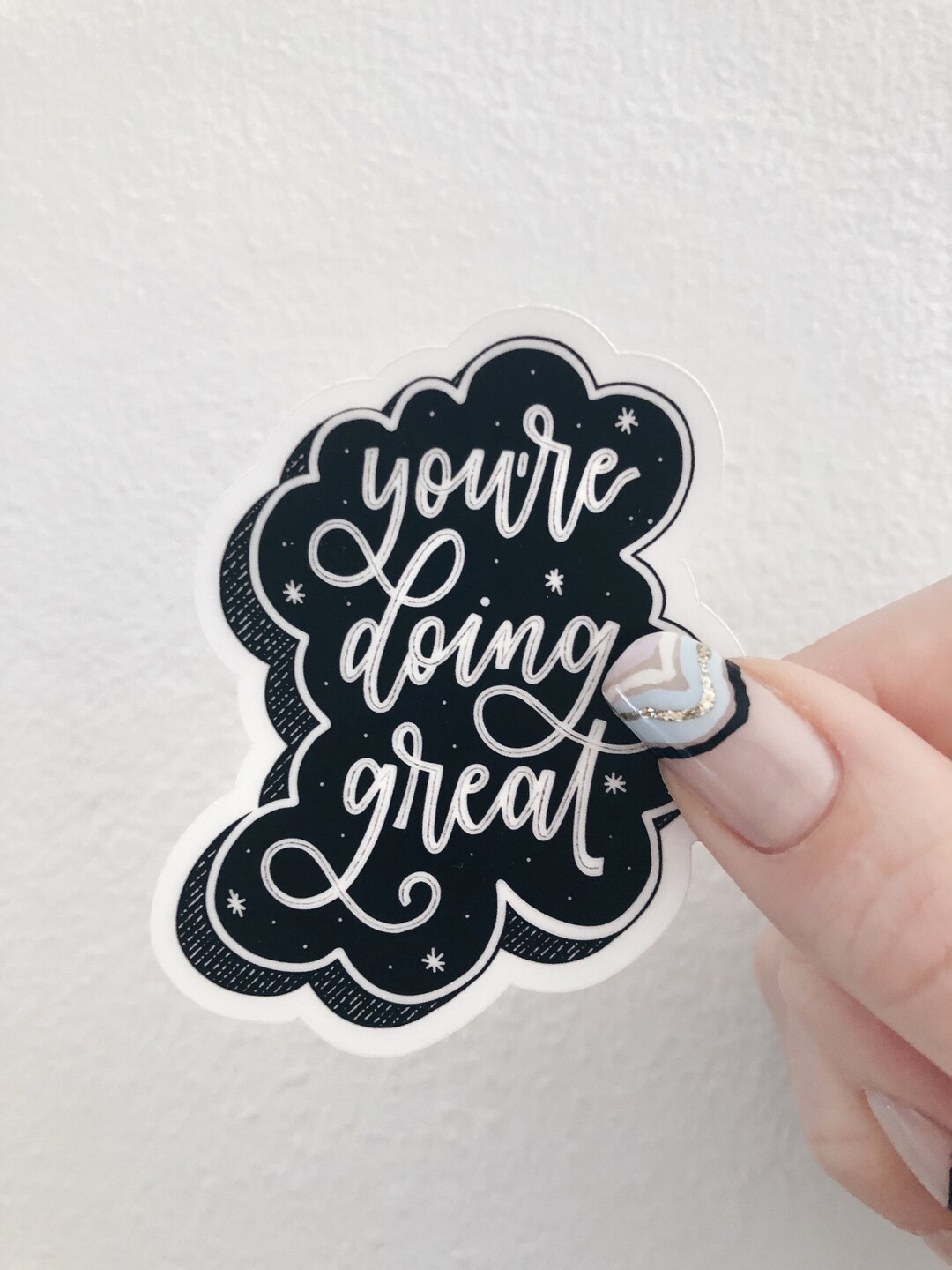 You're Doing Great Sticker Vinyl Sticker Weatherproof - Etsy