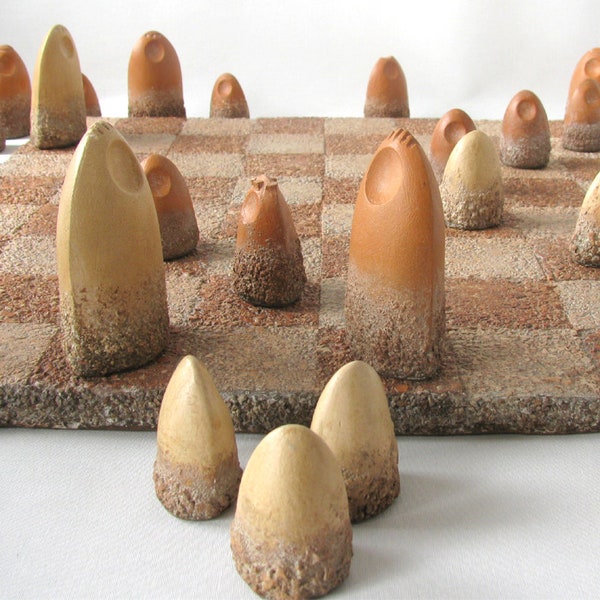 Ceramic Chess Set - Etsy
