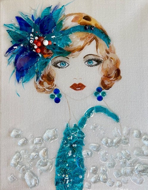 1920s Art Deco Glass and Resin Art Glass Art 1920s 1920s Fashion Gatsby ...