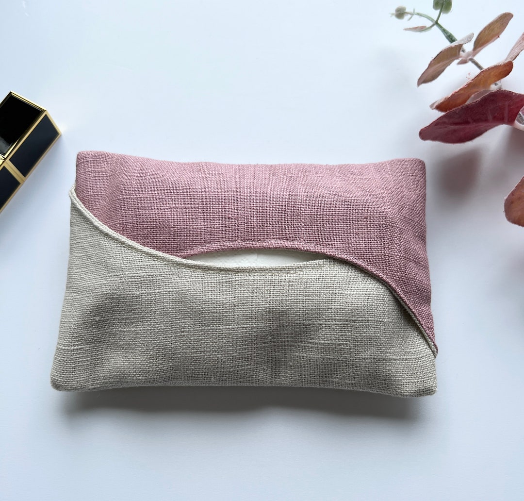 Pocket Tissue Cover, Linen Tissues Holder, Personalised Christmas Gifts ...