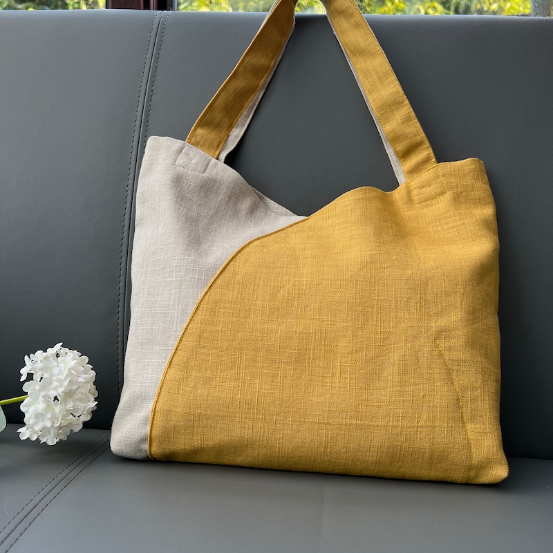 Linen Tote Bag - Etsy