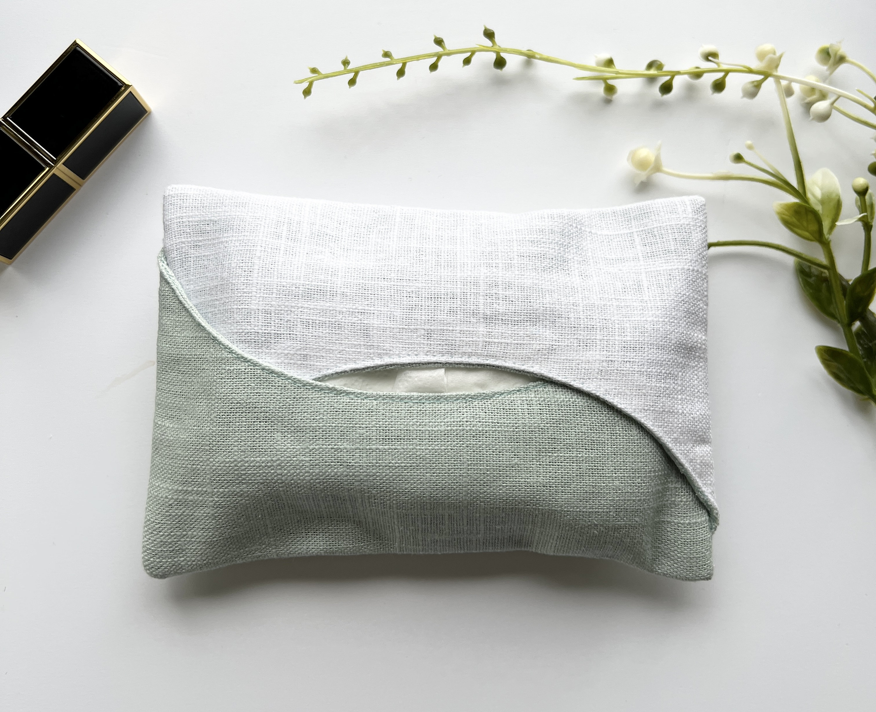 Pocket Tissue Cover, Linen Tissues Holder, Personalised Christmas Gifts ...