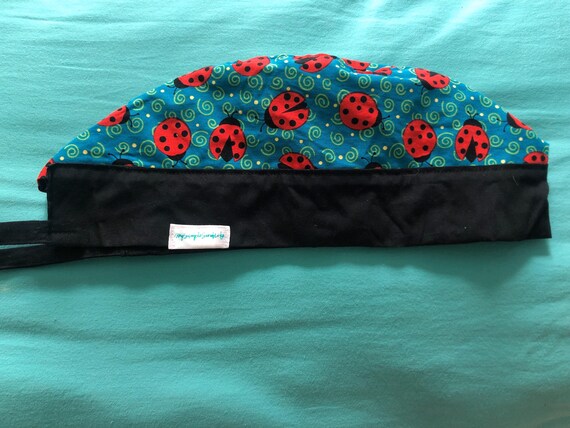 Ladybug Reversible Surgical Scrub Cap | Etsy