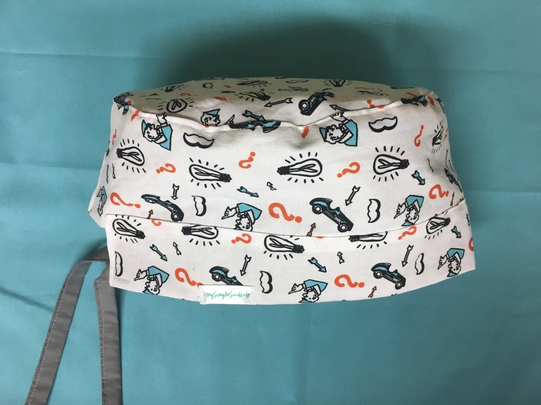 Monopoly Reversible Surgical Scrub Cap - Etsy