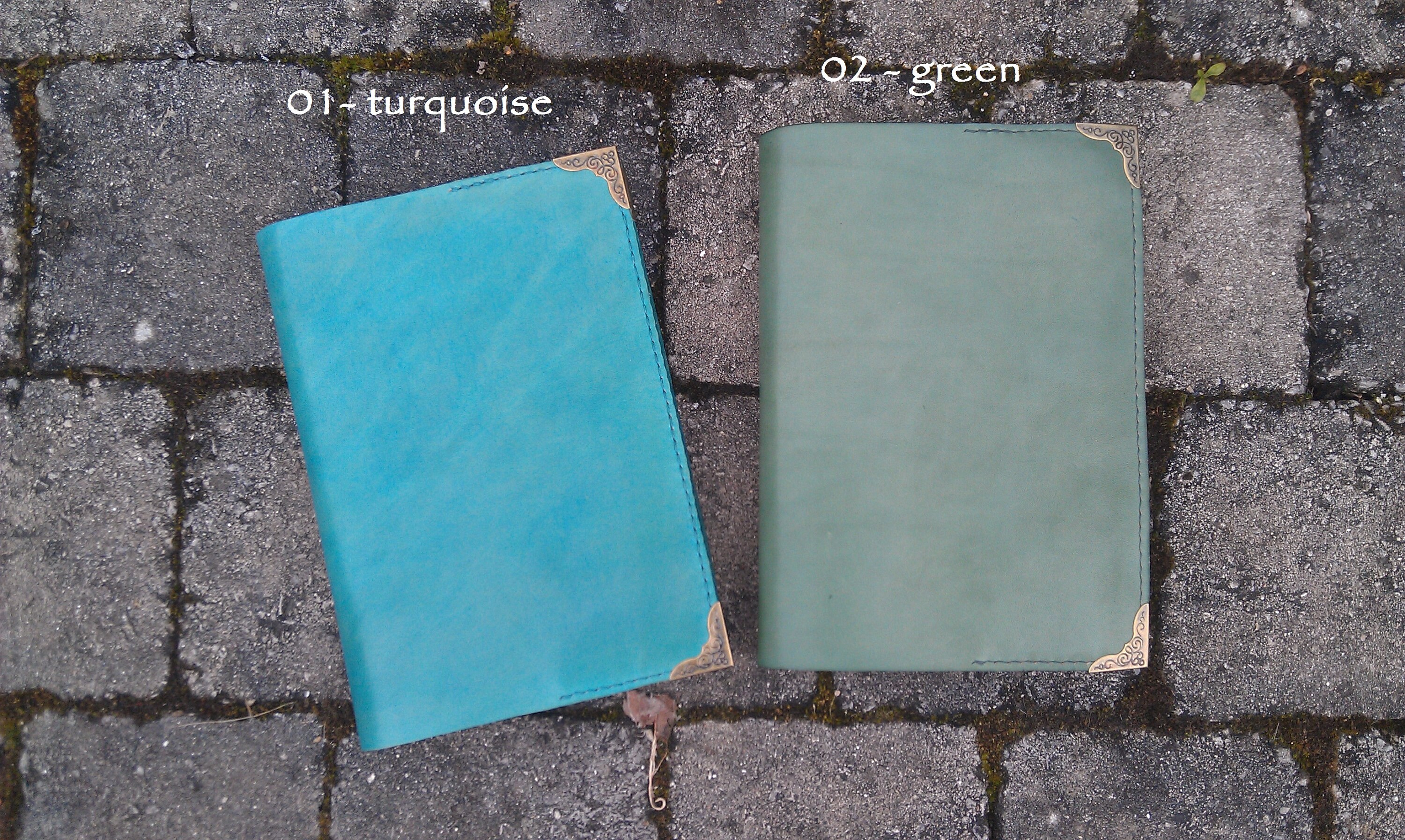 Leather Book Cover With Steel Corners | Etsy