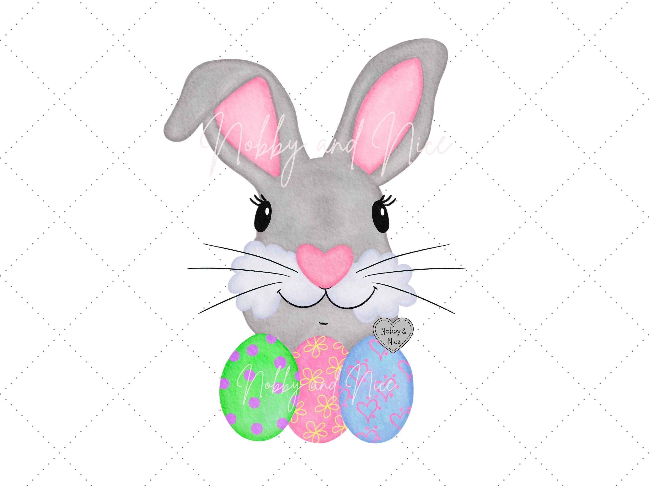 Easter Bunny Head Clipart