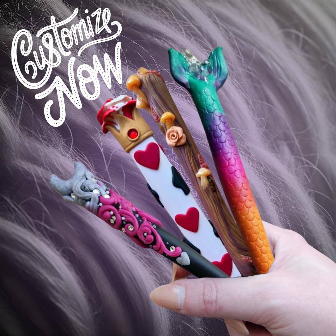 Custom Crochet Hooks With Crystals - Personalized Gift - Etsy