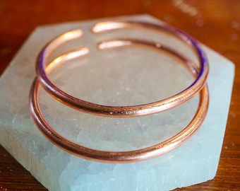 Thick Large Heavy Copper Bangle Pure Copper Bracelet Copper Arthritis Cuff Copper Arm Cuff ...
