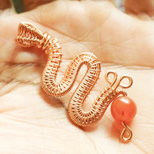 Rose Quartz Ankh Copper Wire Wrap Pendant Necklace | Etsy