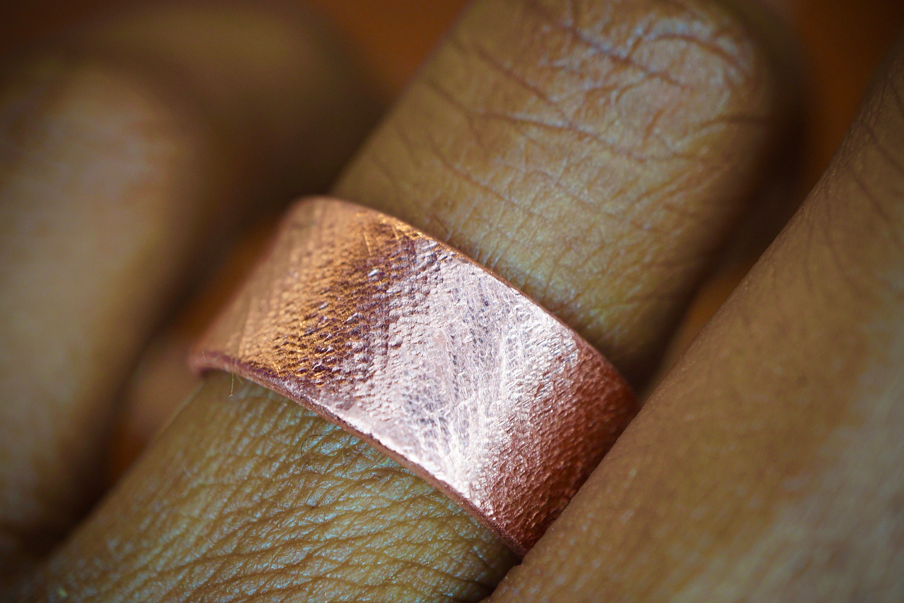 Textured Rings Copper Textured Rings Pure Copper Ring - Etsy